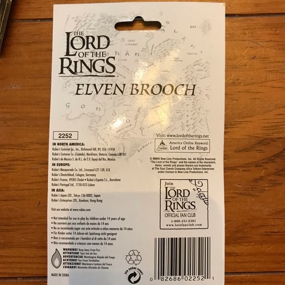 Rubie's | Other | Lord Of The Rings Elven Brooches | Poshmark